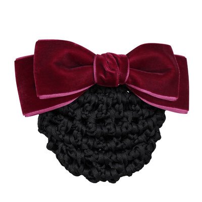 丝绒护士发网职业头花女盘发网兜