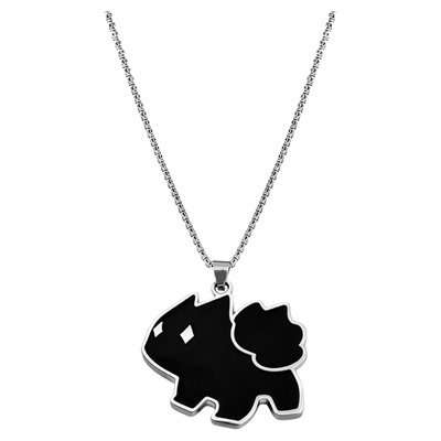 WHYBLUE 原创小众设计乌龟黑猫钛钢项链男个性冷淡风吊坠潮配饰女