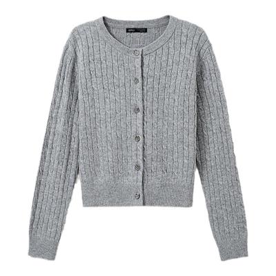 冬季新品SPAO女士针织毛衣开衫