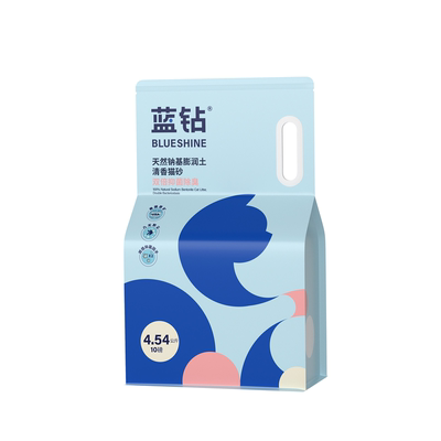 蓝钻猫砂除臭膨润土10磅