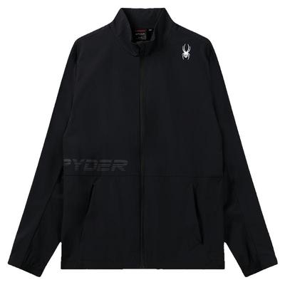 蜘蛛春夏男弹性印花时尚运动夹克