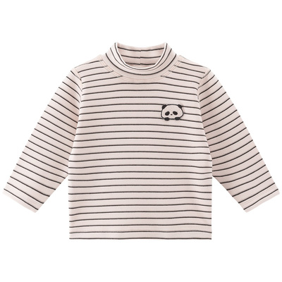 宝宝冬季保暖半高领T恤上衣