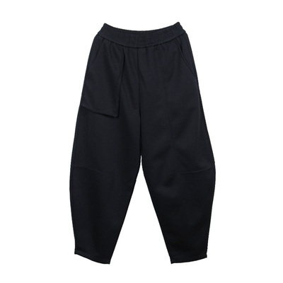 休闲小脚哈伦裤女九分老爹裤垮裤