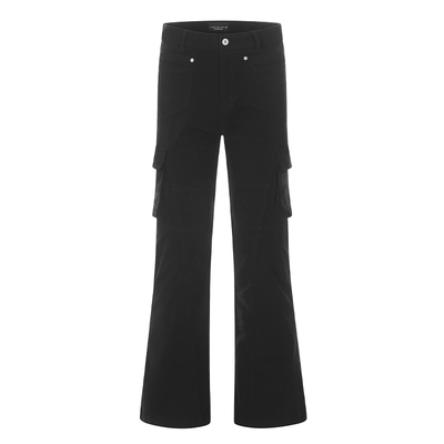 美式复古多口袋牛仔裤