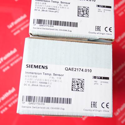 议价Siemens QAE2174.010 西门子全新管道式温度传感器
