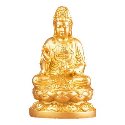 观音菩萨佛像坐莲南海摆件