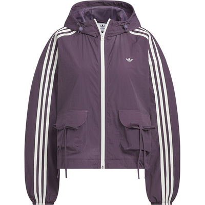 Adidas/阿迪达斯正品三叶草女士经典短款透气工装运动外套KB8965