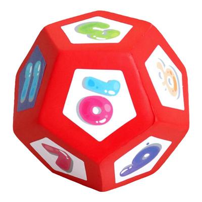数字认知大号多面体可擦写色子