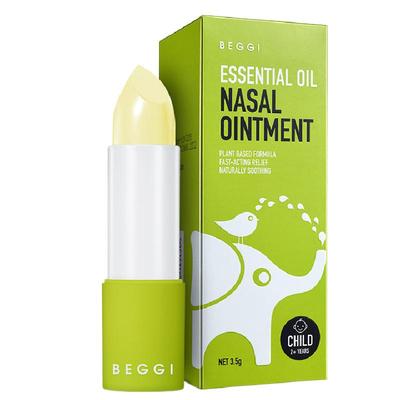 新西兰原装BEGGI 儿童鼻精灵麦卢卡精油通鼻膏成人护鼻膏3.5g