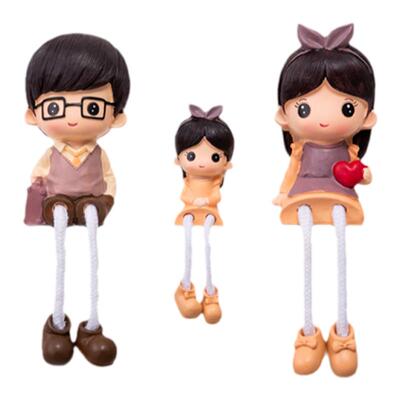 树脂一家三口卡通客厅