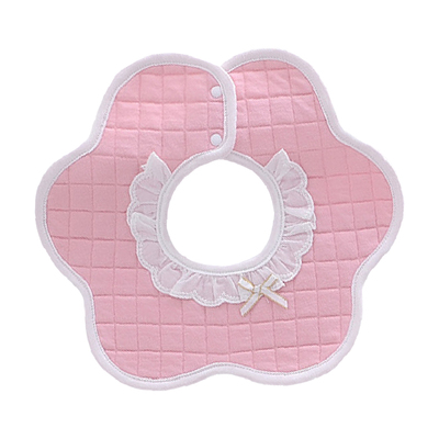 呵儿特防水围嘴可旋转花瓣口水巾