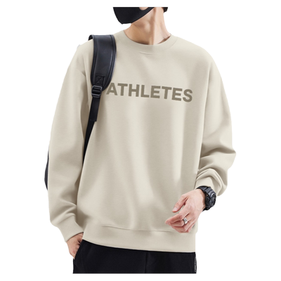 运动卫衣安踏圆领男士