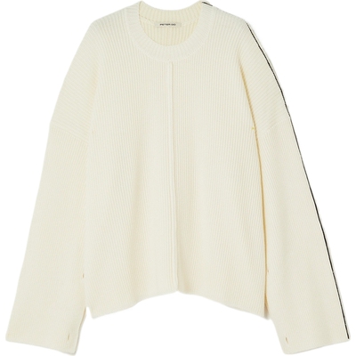 【折扣】PETER DO 女秋冬大廓形罗纹羊毛毛衣