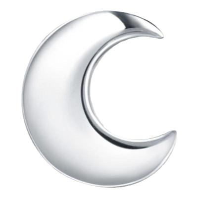 周生生铂金单边月亮耳钉