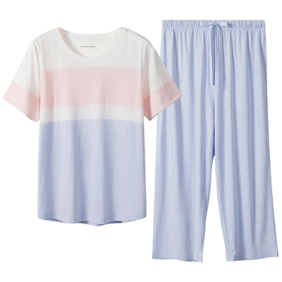 舒雅女士纯棉睡衣家居服套装