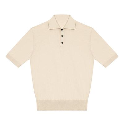 Acmecultum丝棉16针海鸥领polo