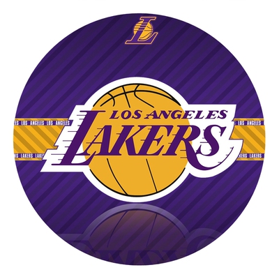 nba创意圆形地毯湖人转椅地垫子
