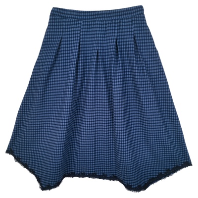 Bruland“蓝调格韵”格子半身裙