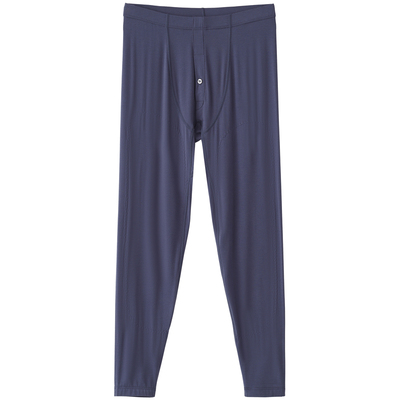 兄华男士薄款蚕丝加护膝秋裤衬裤