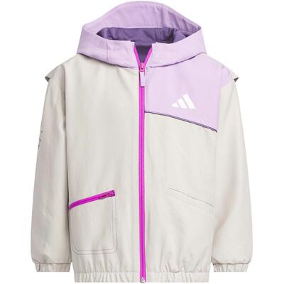 【自营】阿迪达斯女童防晒UPF50+拒水都市机能风连帽外套KC5329