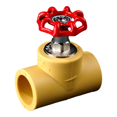 中财咖喱色ppr冷热给水截止阀