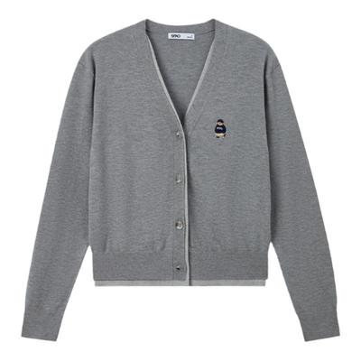 SPAO春季新品开衫毛衣小熊Woodie