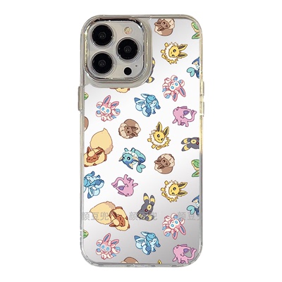 伊布EEVEE宝可梦 苹果17 Pro磁吸壳16 pro max手机壳12适用iphone13pro苹果14Pro保护套15Pro镜面壳 华为P80