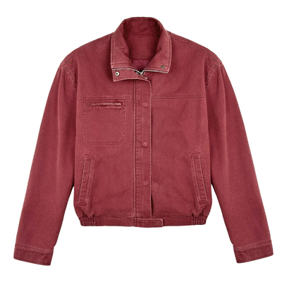 美式复古重磅水洗工装翻领夹克男