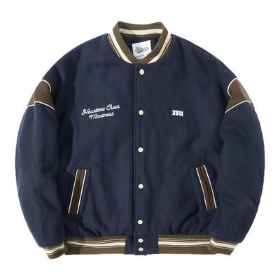 NOTHOMME70%羊毛棒球服外套