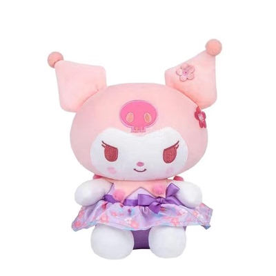 Hellokitty玩偶库洛米公仔美乐蒂娃娃毛绒玩具摆件装饰