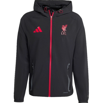 优购adidas阿迪达斯男子利物浦足球运动休闲连帽夹克外套JZ5556