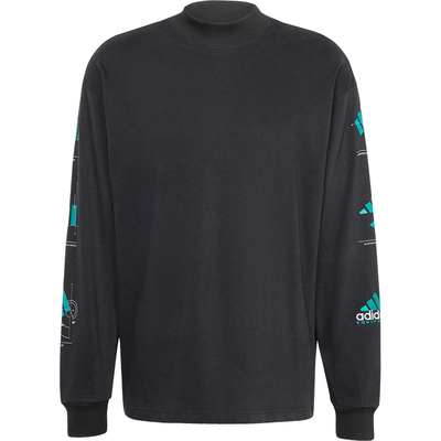 Adidas/阿迪达斯正品EQT GFX TEE LS男士圆领长袖T恤JN4849