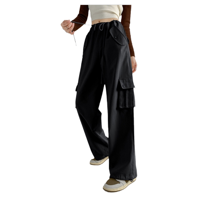 高腰美式onemore长裤百搭工装裤