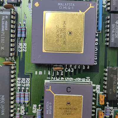摩托罗拉MC68020RC16E MC68881RC16B芯