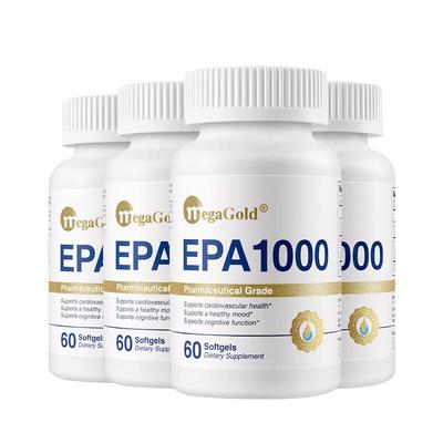MegaGold高纯EPA鱼油软胶囊美国进口中老年心血管omega3【4瓶装】