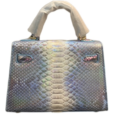 2025蟒蛇皮凯丽22Cm（手缝蜡线）高级质感手提单拎斜跨包休闲百搭