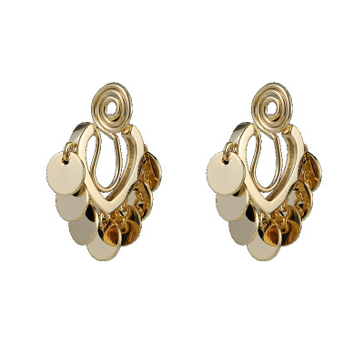 无耳洞蚊香盘耳夹简约仙气爱心耳坠小众设计感耳钉甜美耳环