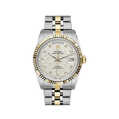 【自营】中古99新帝舵王子与公主系列纹理白盘36自动机械手表男士