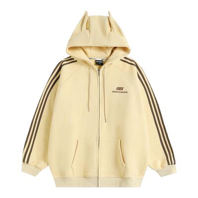 NOPASS小恶魔耳朵连帽卫衣