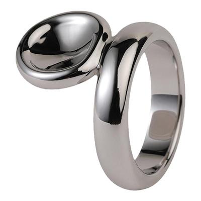 daccord金属凹陷小戒指小众首饰