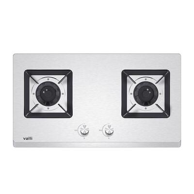 华帝5.2kW不锈钢台嵌燃气灶双灶