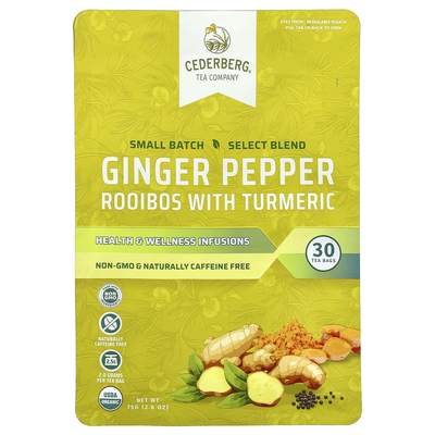 Cederberg Tea Co,Ginger Pepper Rooibos with Turmeric