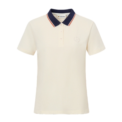 复古肌理微弹短袖POLO衫