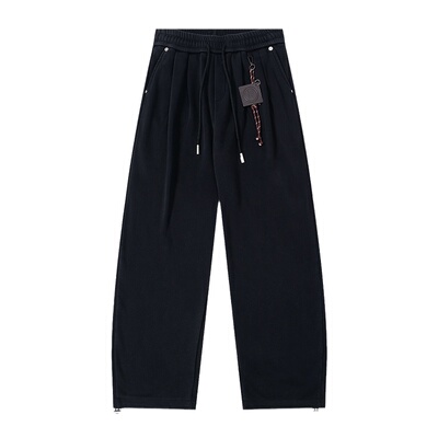 NERESUM加绒卫裤女美式宽松垂感裤子ins潮牌挂饰爵士舞运动休闲裤