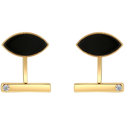 RetroChic黑眼睛简约耳钉