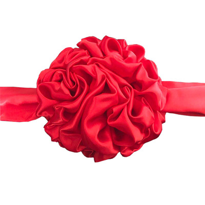 大红花球汽车交车新车表彰绣球