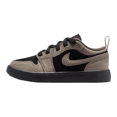 Nike耐克男小童AIR JORDAN 1黑棕色AJ1低帮板鞋篮球鞋IQ8630-005