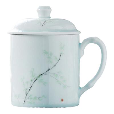 昌南陶瓷办公室泡茶杯子企业定制