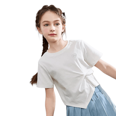 ASKJunior儿童纯色时髦休闲短袖