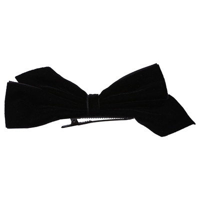 丝绒蝴蝶结红色立体小女孩发夹